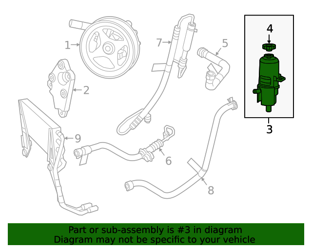 Power Steering Fluid Reservoir 68395974AA | My Mopar Parts
