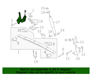 Genuine OEM Ford Part - Front Mount Bracket 8C2Z-5775-BA | Genuine OEM ...