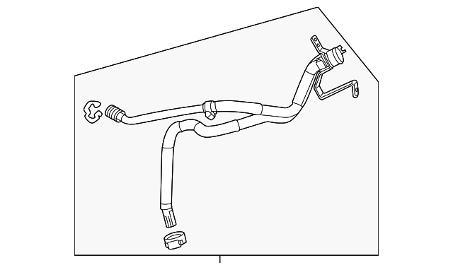 2020-2022 Chevrolet Corvette Driver Side Auxiliary Radiator Inlet Pipe ...