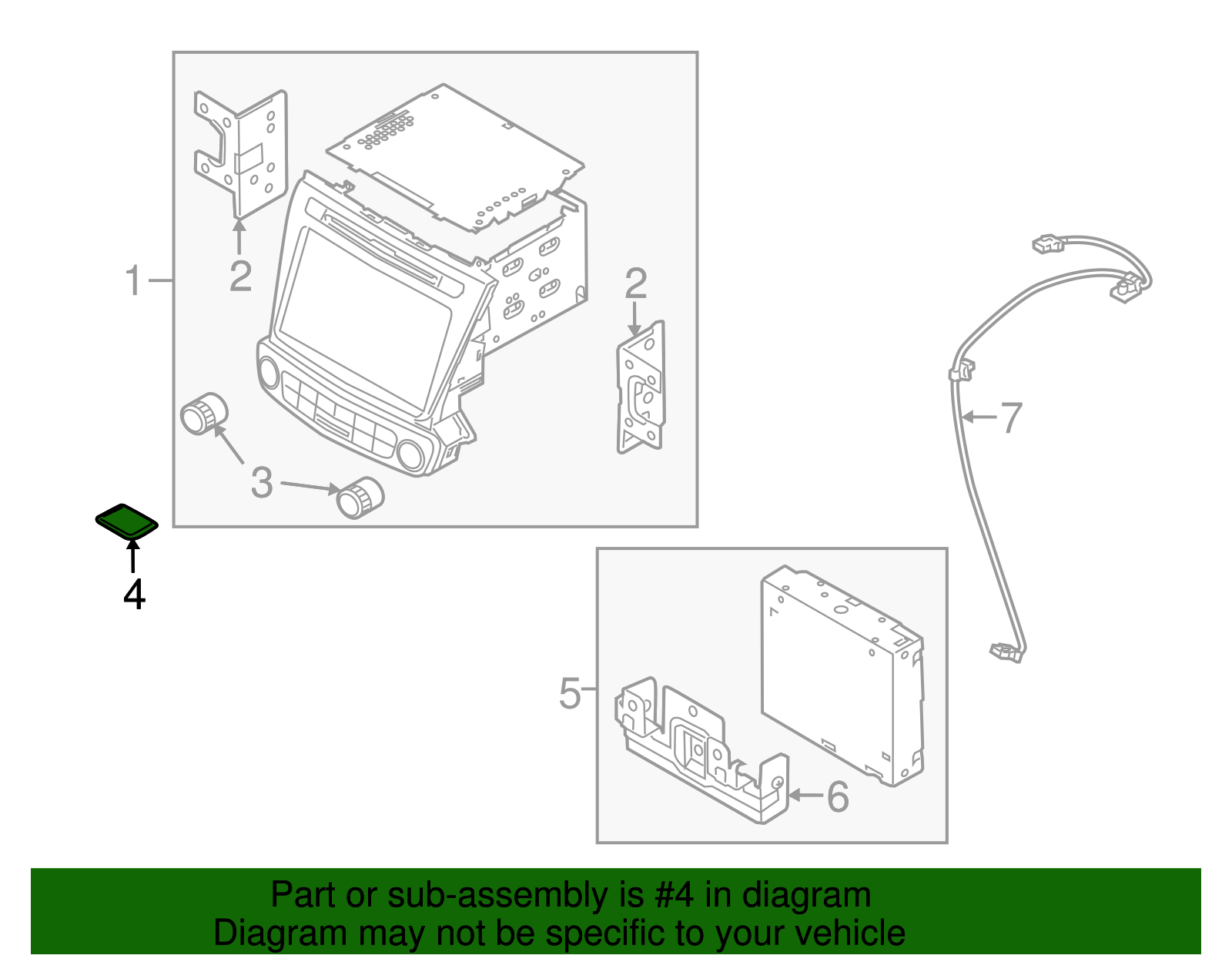 2014 Kia Sorento Memory Card 96554-1UAA0 | Kia Automotive Parts