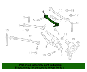 33322284777 - 2015-2021 BMW Ft Upper Control Arm (33-32-2-284-777 ...