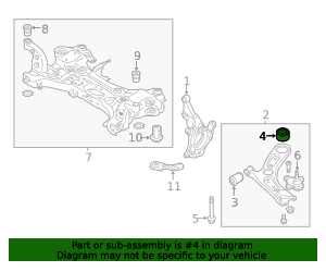 54584-F2000 - Suspension Control Arm Bushing 2017-2023 Hyundai ...