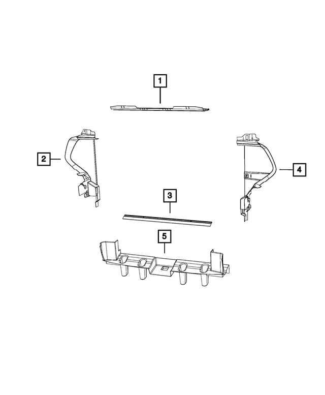 2017-2020 Dodge Durango Air Inlet Baffle, Right 68235734AA | QuirkParts