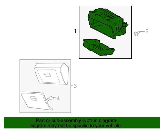 19316775 GM Instrument Panel Compartment | GM Parts Store