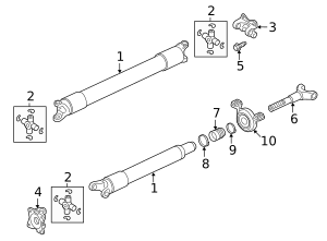 JL1Z-4R602-T - Drive Shaft 2018-2023 Ford Expedition | Ford Parts Direct