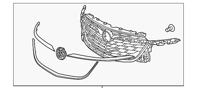 87858073 - Grille Assembly 2021-2024 Buick Enclave | Chevrolet Parts Direct