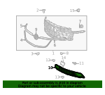 2022-2024 Buick Enclave Black Front Lower Grille 86791997 GM ...