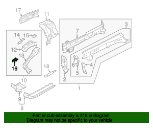 2015-2019 Subaru Bracket 51625AL01A9P | Subaru Parts Store