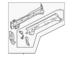 2015-2019 Subaru Lower Rail Assembly - Driver's Side (LH) 51620AL01A9P ...