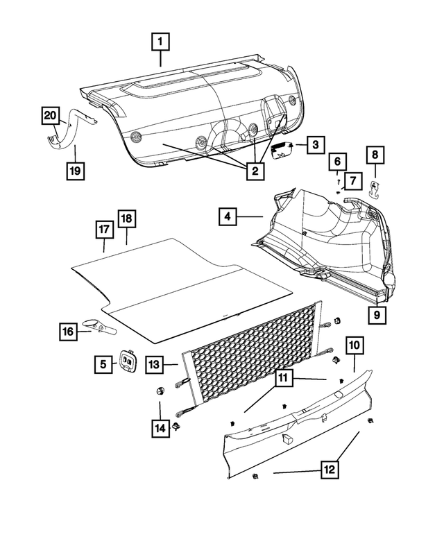 2012-2025 Mopar Push Pin 6510160AA | TascaParts.com