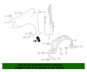 2016-2018 Toyota Guide 53154-02010 | Toyota Parts Center