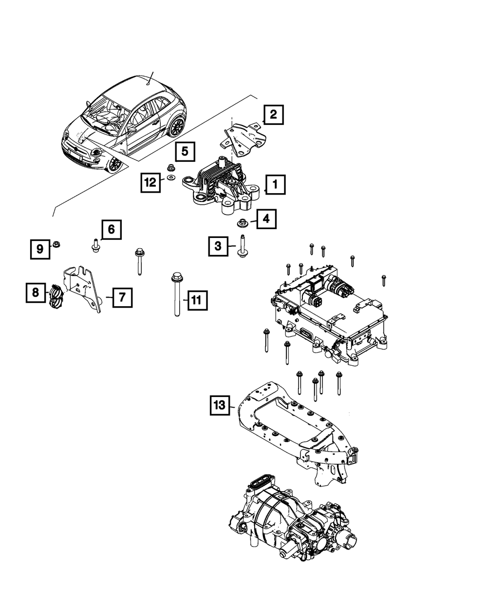 2024 Fiat 500E Hex Nut 68162661AA | Mopar eStore