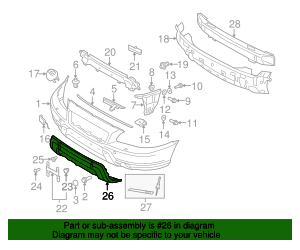 8693767 - Valance Panel 2005-2007 Volvo V70 | AutoNationParts.com