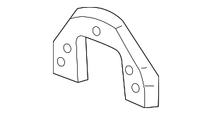 2014-2020 GM Passenger Side Front Bumper Impact Bar Bracket 22833933 ...