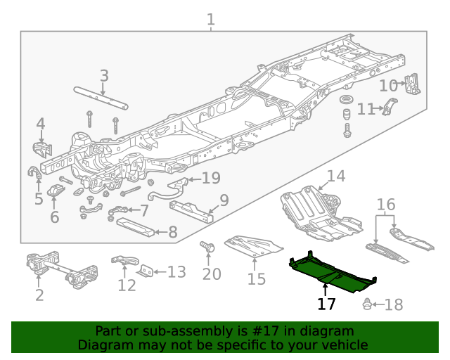 2014-2015 GM Front Bumper Fascia Air Deflector 23423409 | GMPartsDirect.com