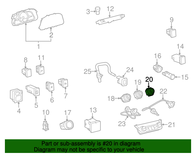 55903-42080 - HVAC Temperature Control Panel - 2013-2019 Toyota | OEM ...
