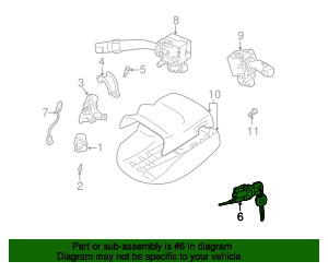 2000-2005 Toyota Ignition Lock Cylinder 69057-20480 | Toyota Parts Center