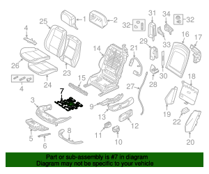 52108267395 - 2000-2013 BMW Seat Cushion Spring (52-10-8-267-395) | BMW ...