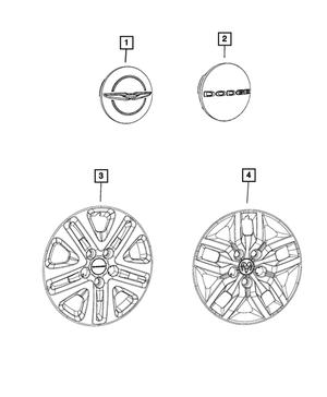 2013-2020 Mopar Wheel Cover 4726433AA | OEM Parts Online