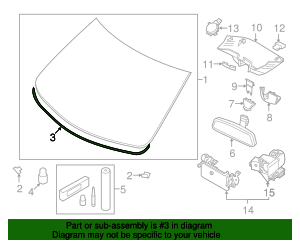 2018-2020 Volvo XC60 Lower Molding 31442042 | TascaParts.com