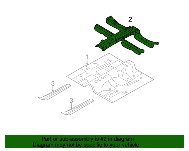 65130-4C000 - Center Reinforced 2012-2013 Kia Optima | Kia.Parts Store