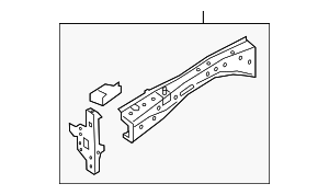 2016-2020 Nissan Side Member Rail G5111-3TAAD | TascaParts.com