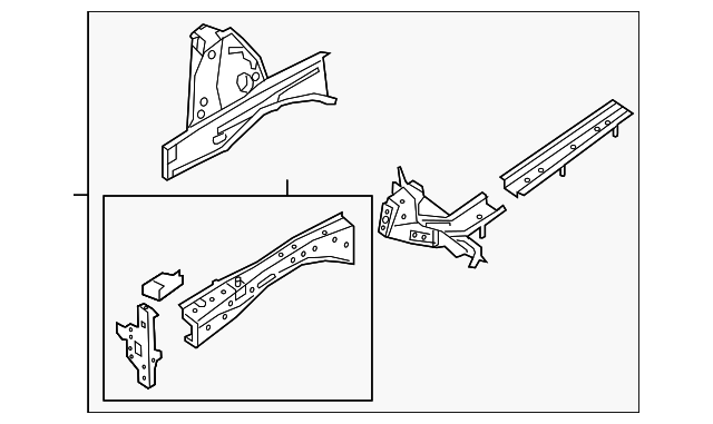2017-2023 Nissan Side Member Assembly G5101-9HSAA | Nissan Parts Store