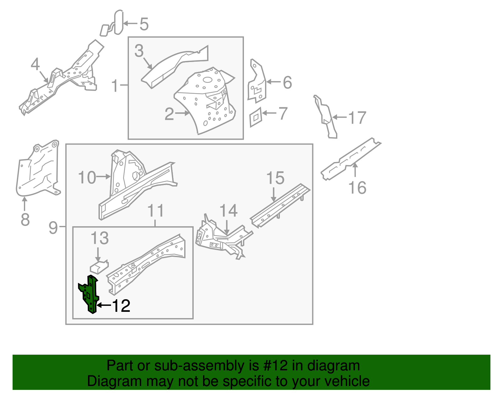 2012-2023 Nissan Support Plate F2521-ZN4MA | Nissan Parts Central