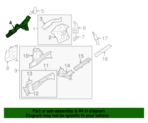 2016-2020 Nissan Maxima Upper Rail - Driver's Side (LH) F4181-4RAMA ...