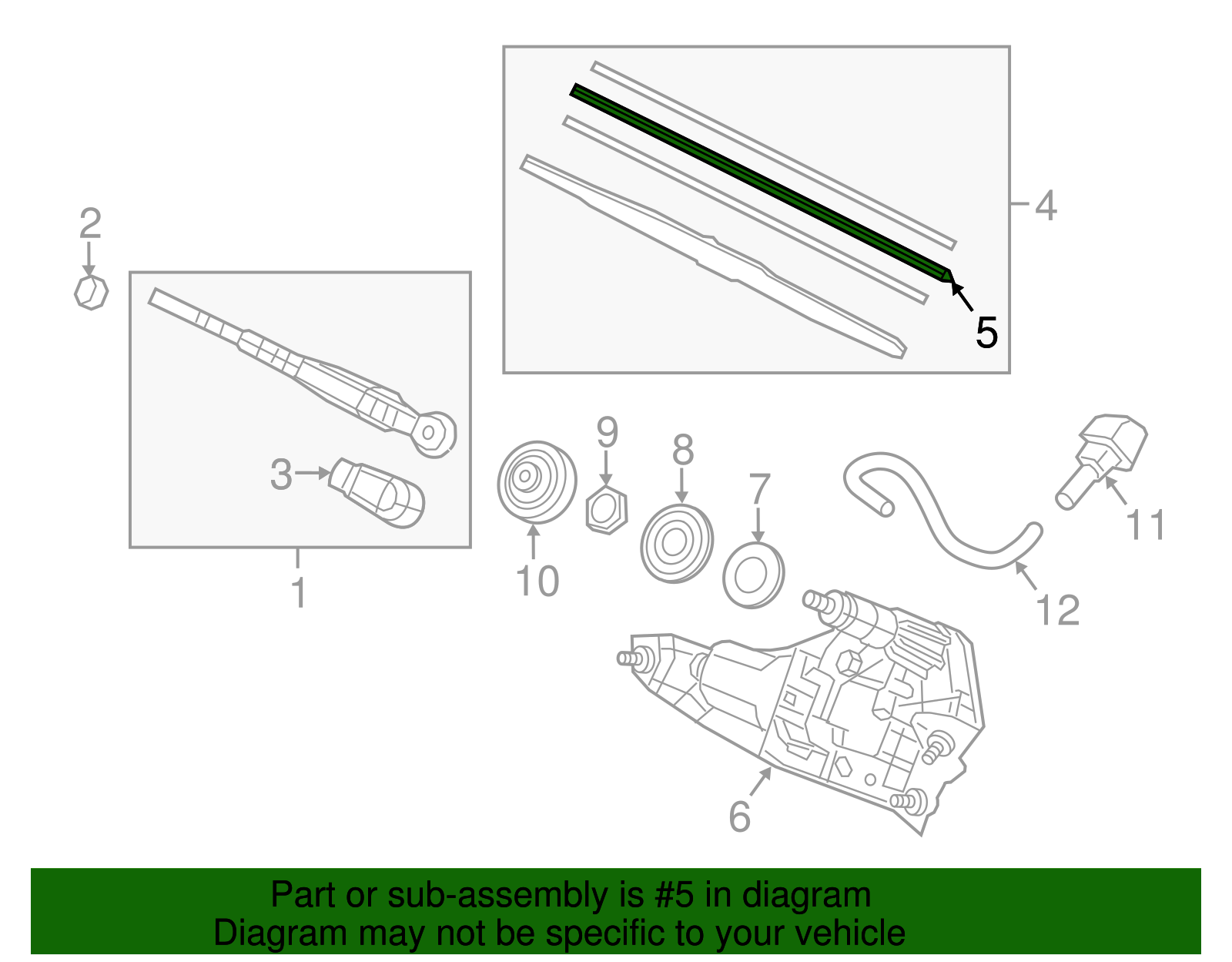 76732-T0A-003 - Wiper Blade Refill 2012-2016 Honda CR-V | Honda Parts ...
