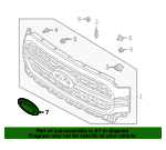 2021-2023 Ford F-150 Grille Emblem ml3z8213d | TascaParts.com