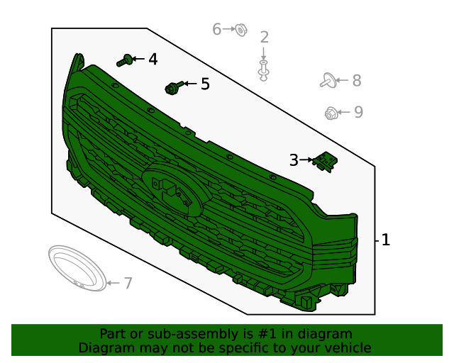 2021-2023 Ford F-150 Grille ML3Z-8200-NA | OEM Parts Online