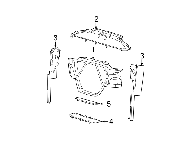 Genuine OEM Ford Part - Air Deflector 3C3Z-8310-AA | Genuine OEM Ford ...