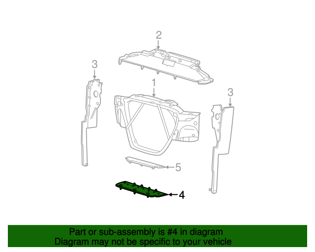 Genuine OEM Ford - Air Deflector 5C3Z-8327-AA | OEM Ford Parts ...