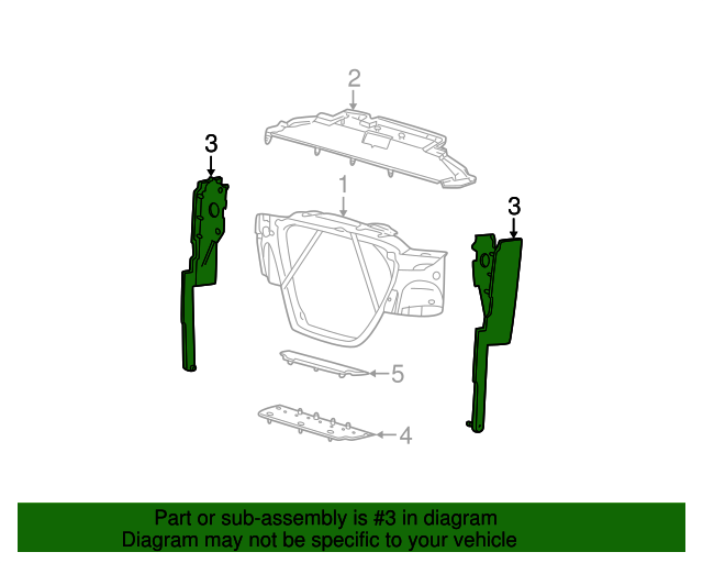 2003-2007 Ford Air Deflector 3C3Z-8311-AA | Varsity Ford