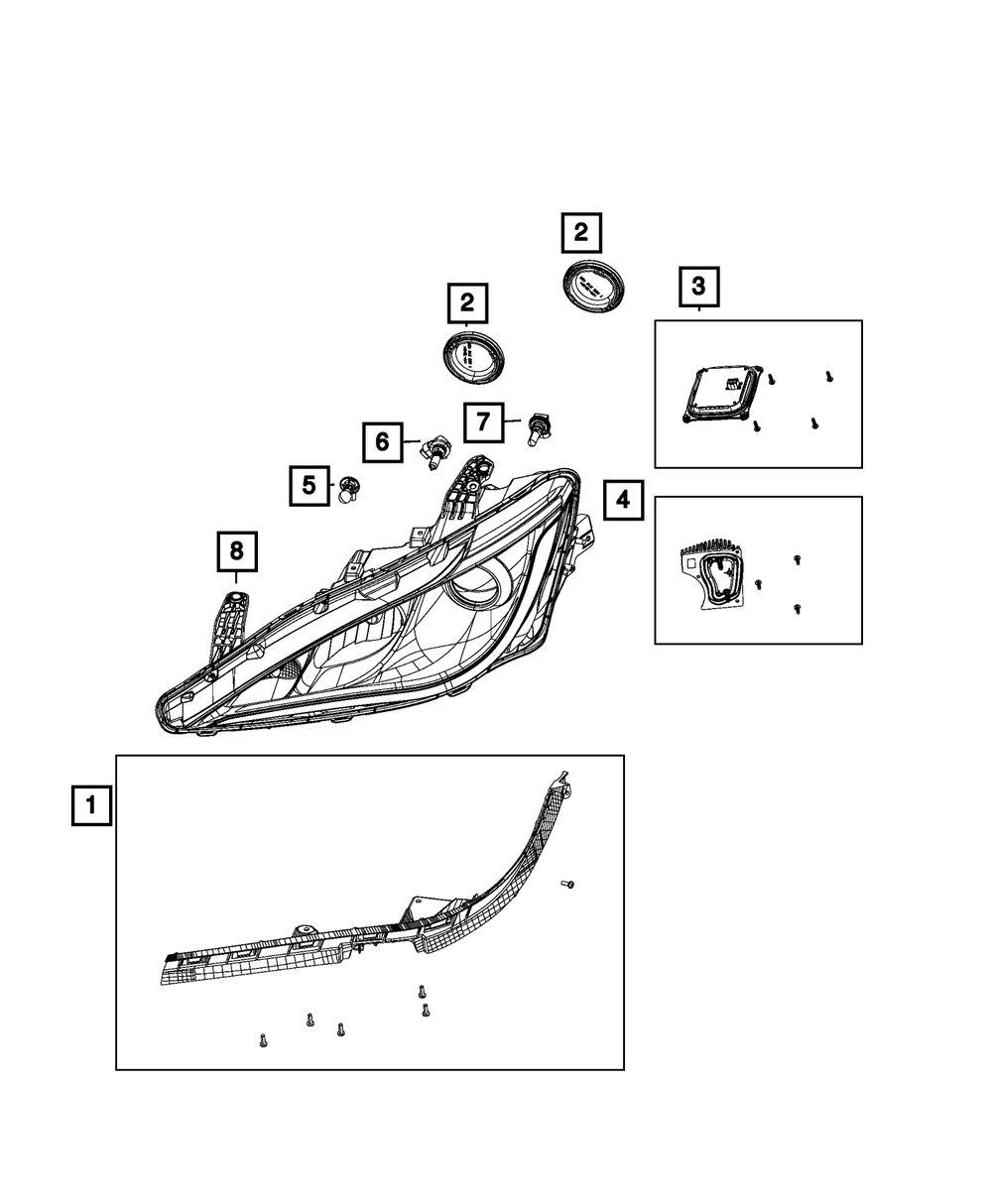 2017-2020 Chrysler Headlamp Ecu Kit 68329841AB | Retail Performance ...