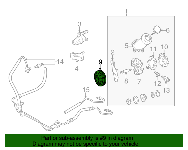 44311-04021 - Power Steering Pump Pulley - 1996-2004 Toyota | OEM ...