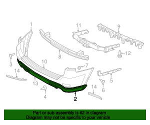Rear Lower Fascia 68260787AA | Mopar Estores