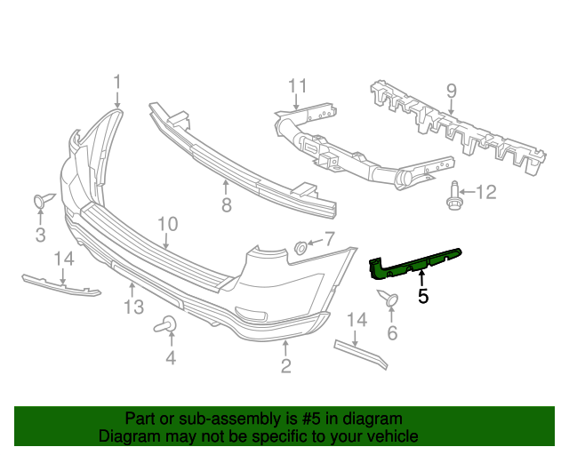 2011-2023 Dodge Durango Side Bracket - Driver's Side (LH) 55079113AE ...