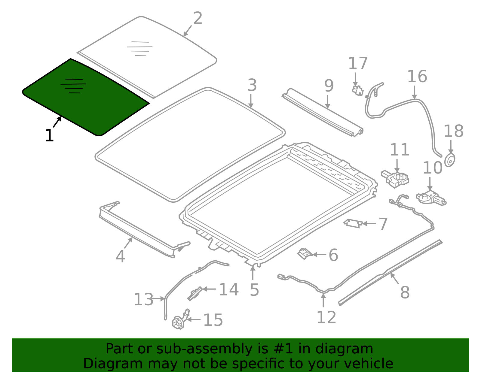 65430XC00A - Sunroof Glass 2019-2024 Subaru Ascent | Subaru Direct ...