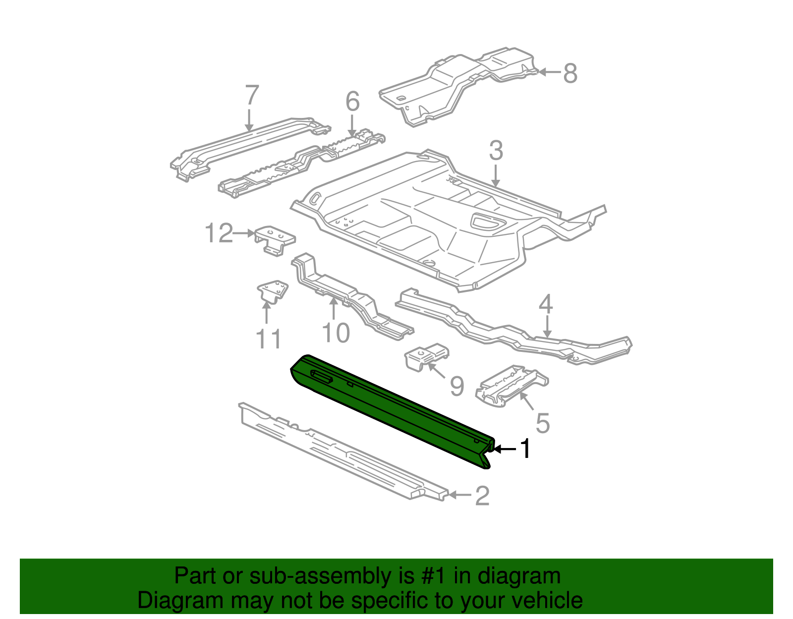 4L5Z-1310128-BA - 1998-2011 Ford Ranger - Rocker Panel | My Ford Parts