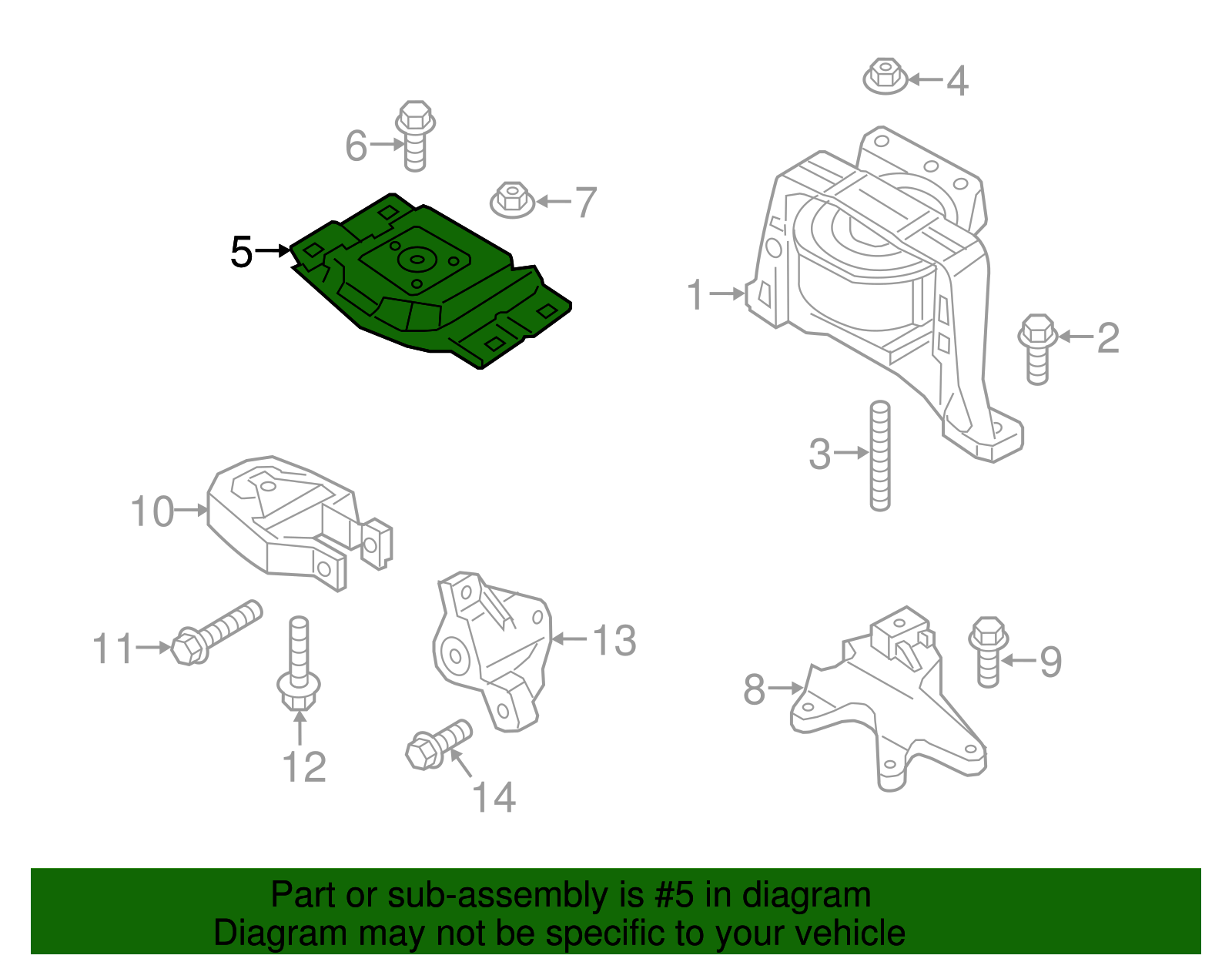 Genuine OEM Ford Part - Mount Plate AV6Z-6068-H | Genuine OEM Ford ...