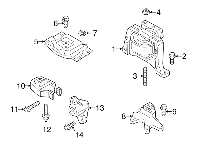 BV6Z-6038-B - Front Mount - 2017-2019 Ford Escape | Sunrise Ford Parts