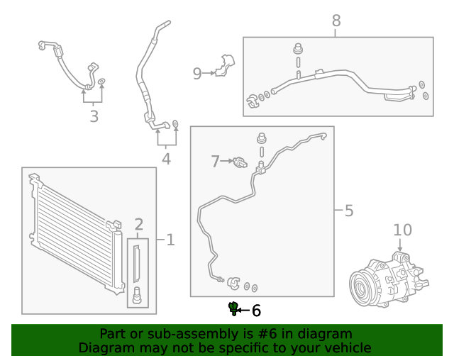 88718-47110 - Liquid Line Clamp - 2019-2020 Lexus | MyLexusParts