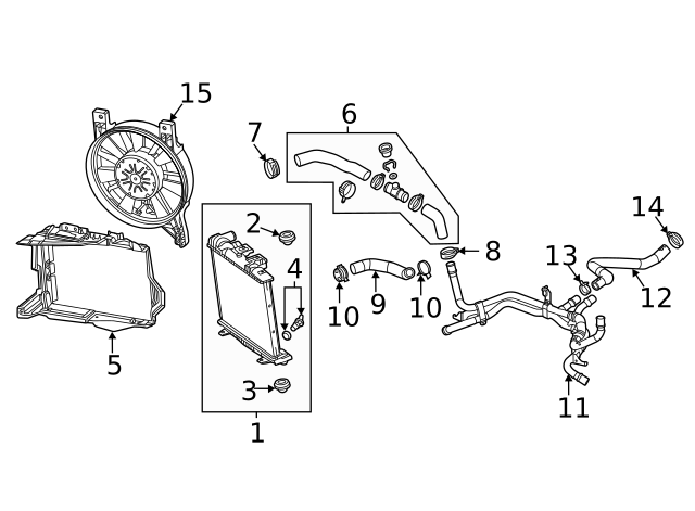 85559347 - Driver Side Engine Radiator 2020-2024 Chevrolet Corvette ...