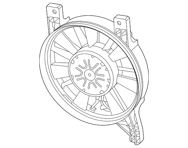 2020 Chevrolet Corvette Passenger Side Engine Cooling Fan 84824876 ...