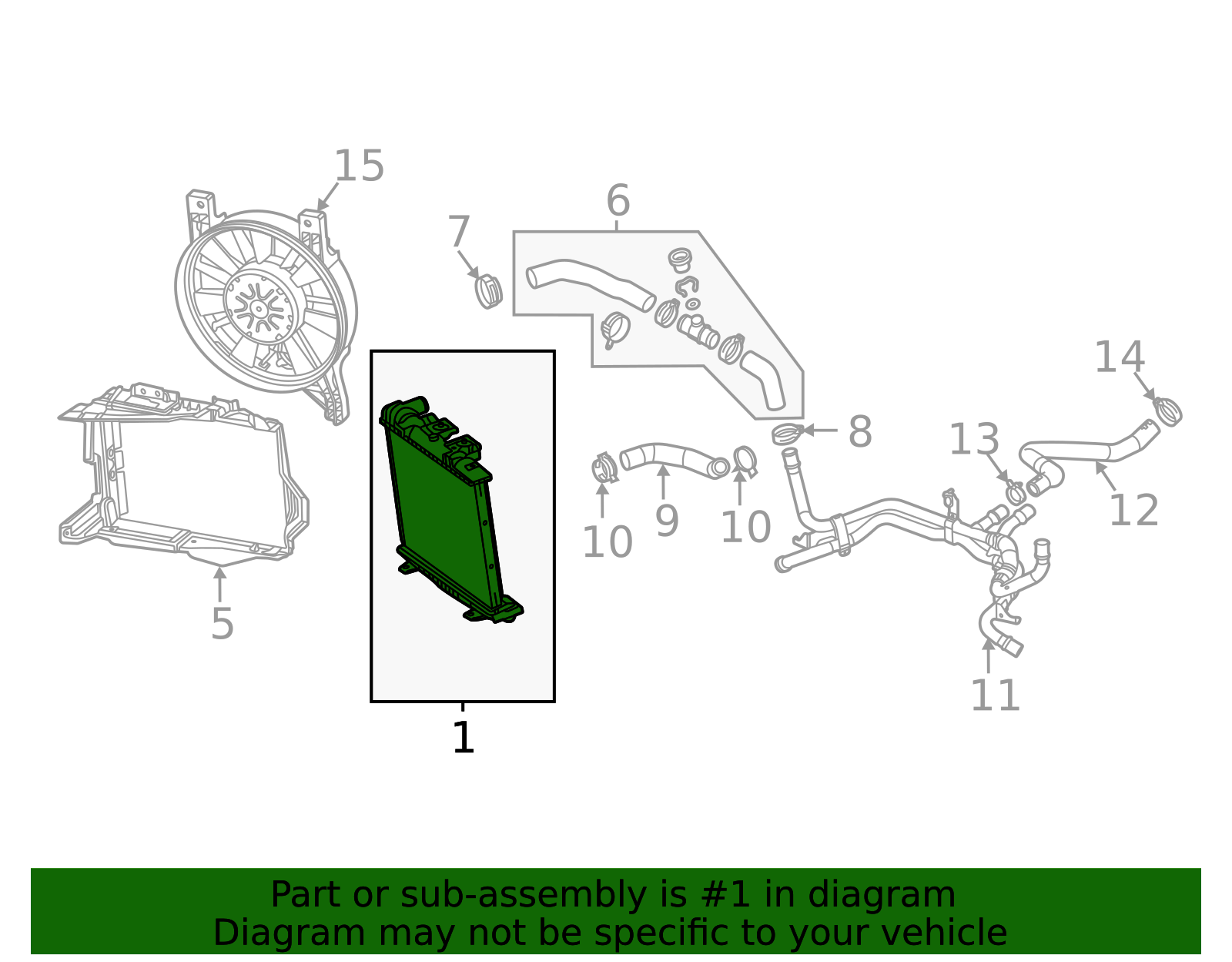 85559347 - Driver Side Engine Radiator 2020-2025 Chevrolet Corvette ...
