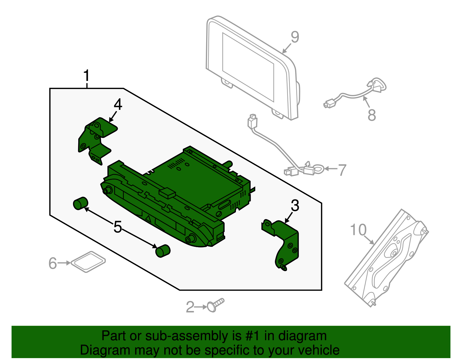 2022-2023 Kia Stinger Receiver 96560-J5HB0FHV | Kia Automotive Parts