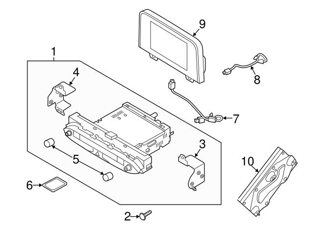 96525-J5710FHV - Display Unit 2018-2022 Kia Stinger | Kia.Parts Store