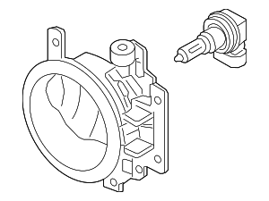 2014-2018 Mitsubishi Fog Lamp Assembly 8321A668 | Auto Parts
